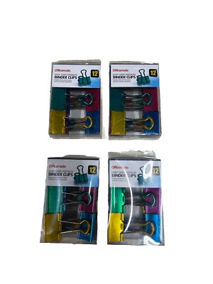 Officemate Easy Grip Binder Clips 4 Pack | eBay