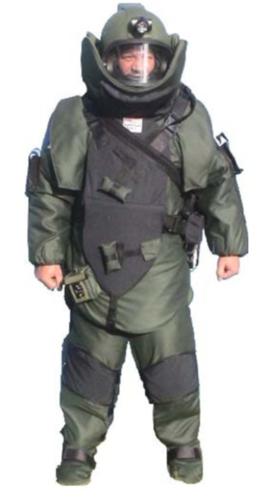 Protexor PSA EOD Bomb Suit w Cooling System V50 STANAG NIJ 0101.07 NIJ ...
