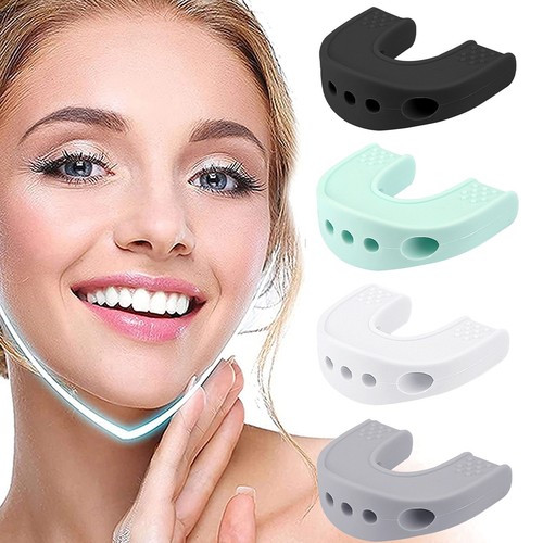 Jaw Lines Sculptor U-Shaped Jawline Trainer Double Chin Reducer with ...