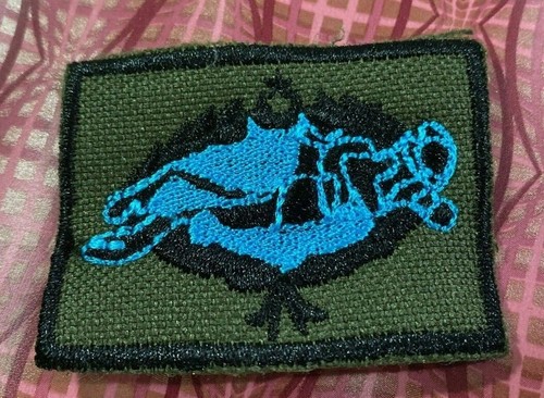 Turkish Turkey NAVY .. diving diver FROGMAN .. Badge patche .. commando ...