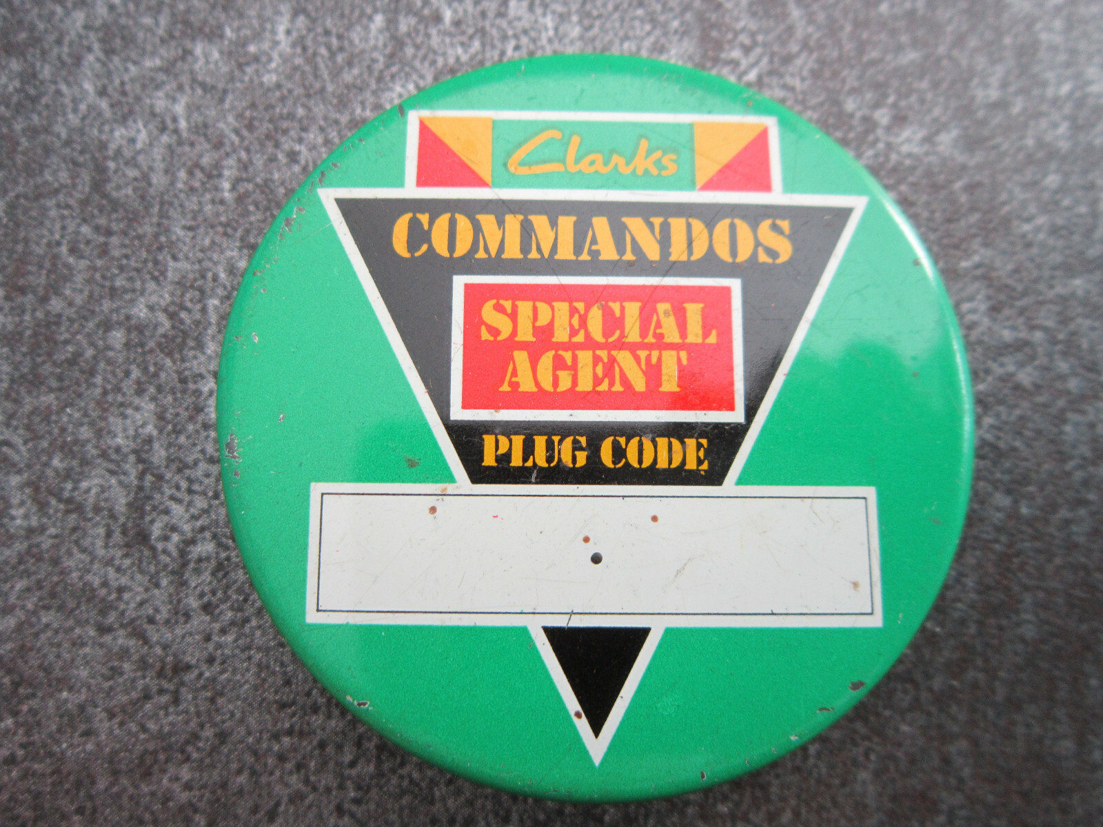 Clarks Commandos Special Agent Pin Badge Button (L6B) | eBay