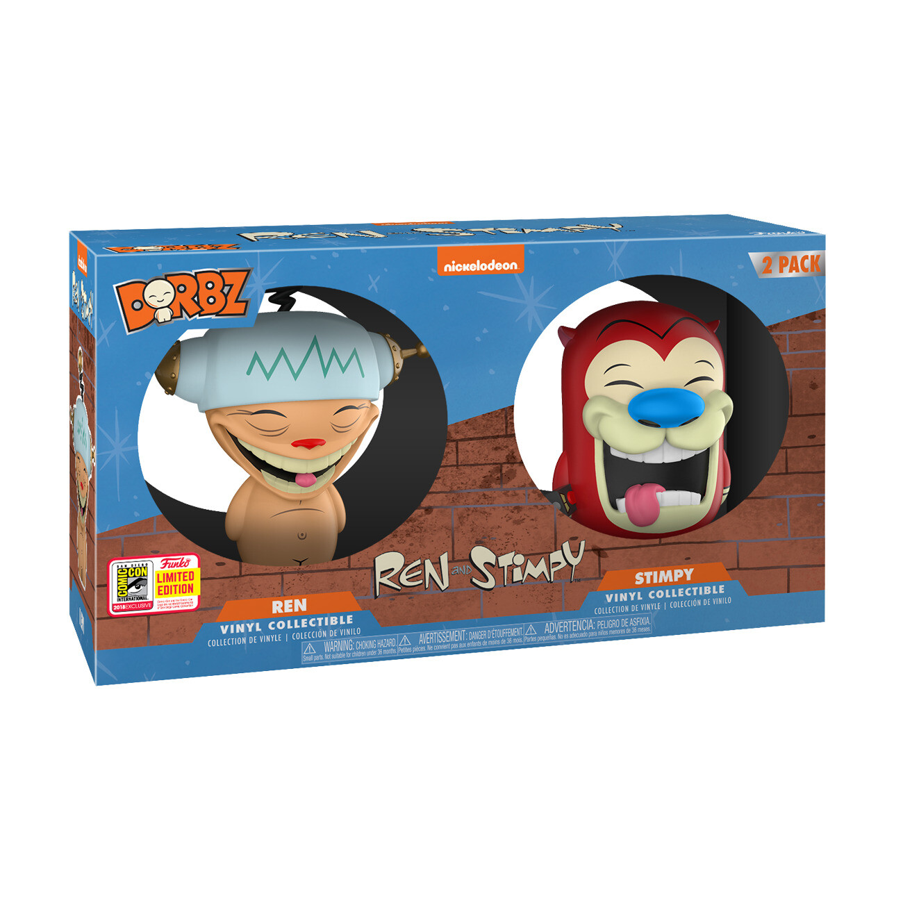 Funko Dorbz: Ren and Stimpy - Happy Happy Joy Joy Ren & Stimpy -2 Pack ...