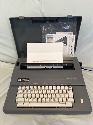 Vintage Smith Corona Electric Typewriter DeVille 470 with Lid Tested ...