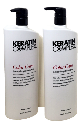 KERATIN COMPLEX Color Care Smoothing Shampoo 33.8 fl oz / 1000 ml x 2 ...