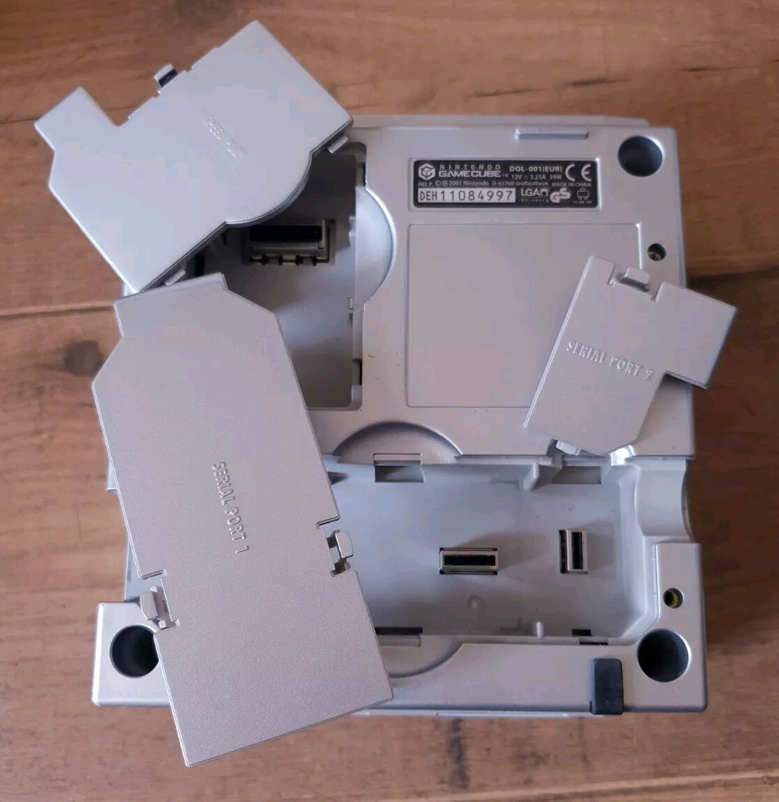 Platinum Silver Gamecube RGB Console With Rpi Pico 128GB Blue pwr LED ...