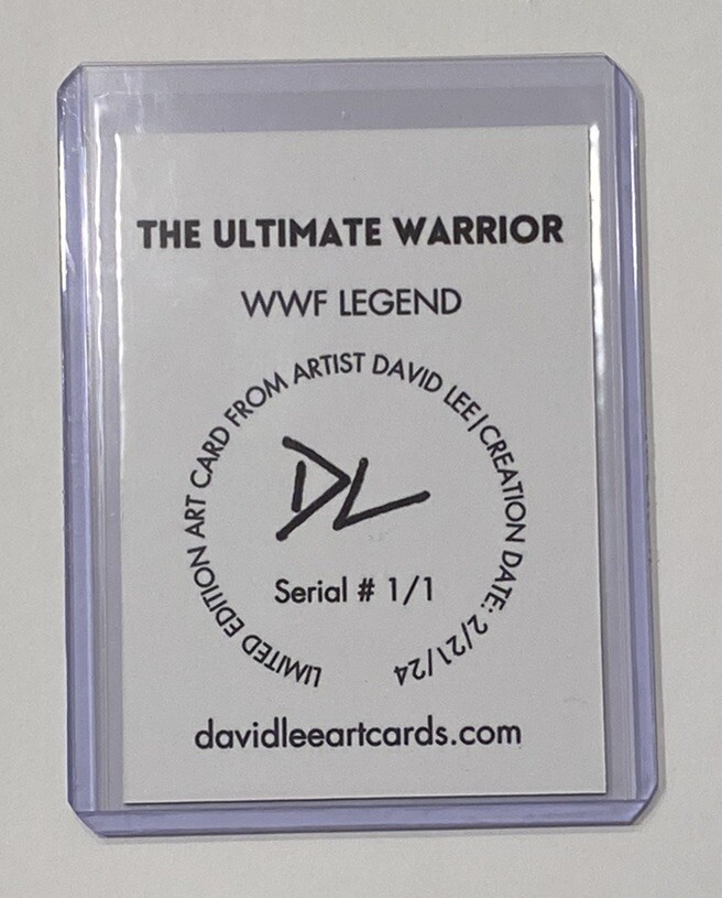 The Ultimate Warrior Platinum Plated Artist Signed “WWF Legend” Trading ...