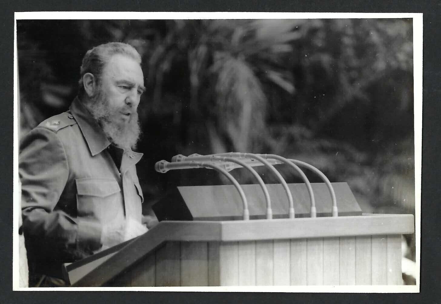 "Vintage Cuban Fidel Castro Speaking Iconic Original Photo 📸" | eBay