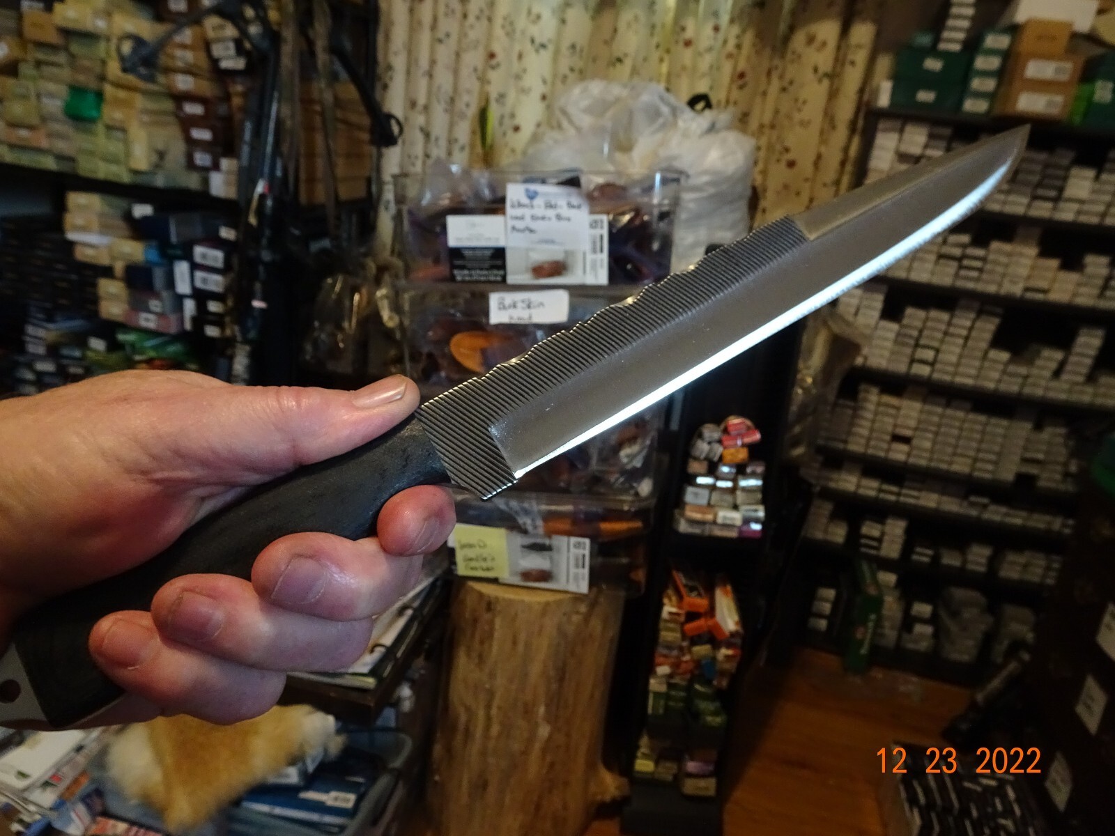 ANZA KNIVES (504) THE PIG SLAYER 15" LONG 9 1/2" BLADE EDGE HANDLE ...