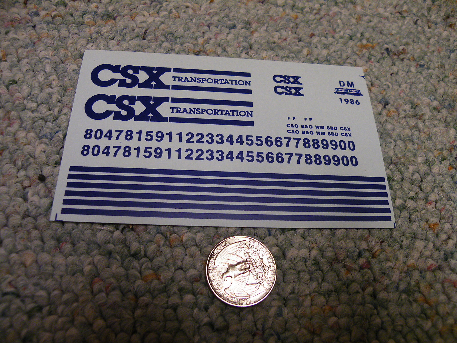 Herald King decals HO CSX Transportation blue XX248 | eBay