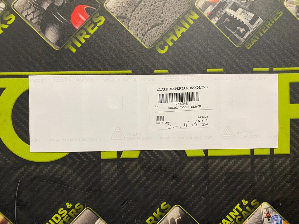 CLARK Forklift Decal Logo Black (For Body, Frame, & Counter-weight ...