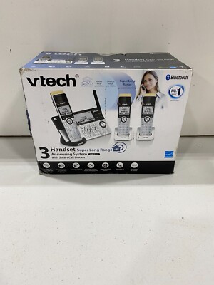 VTech Cordless Phone Answering System Bluetooth 3 Handset Super Long ...