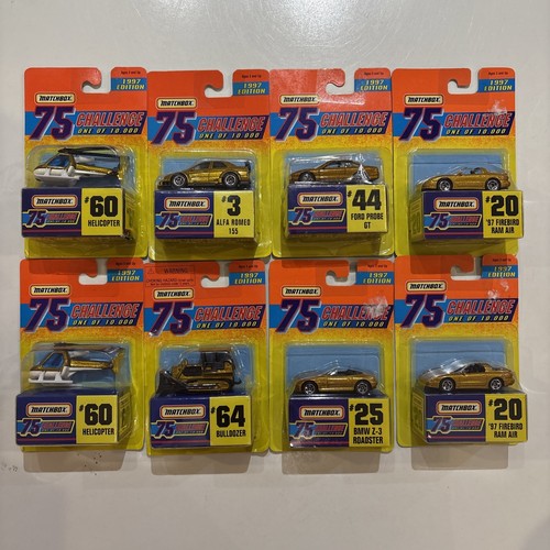 Matchbox Gold Challenge Lot (8 Total) 1997 Edition 75 Challenge One Of ...