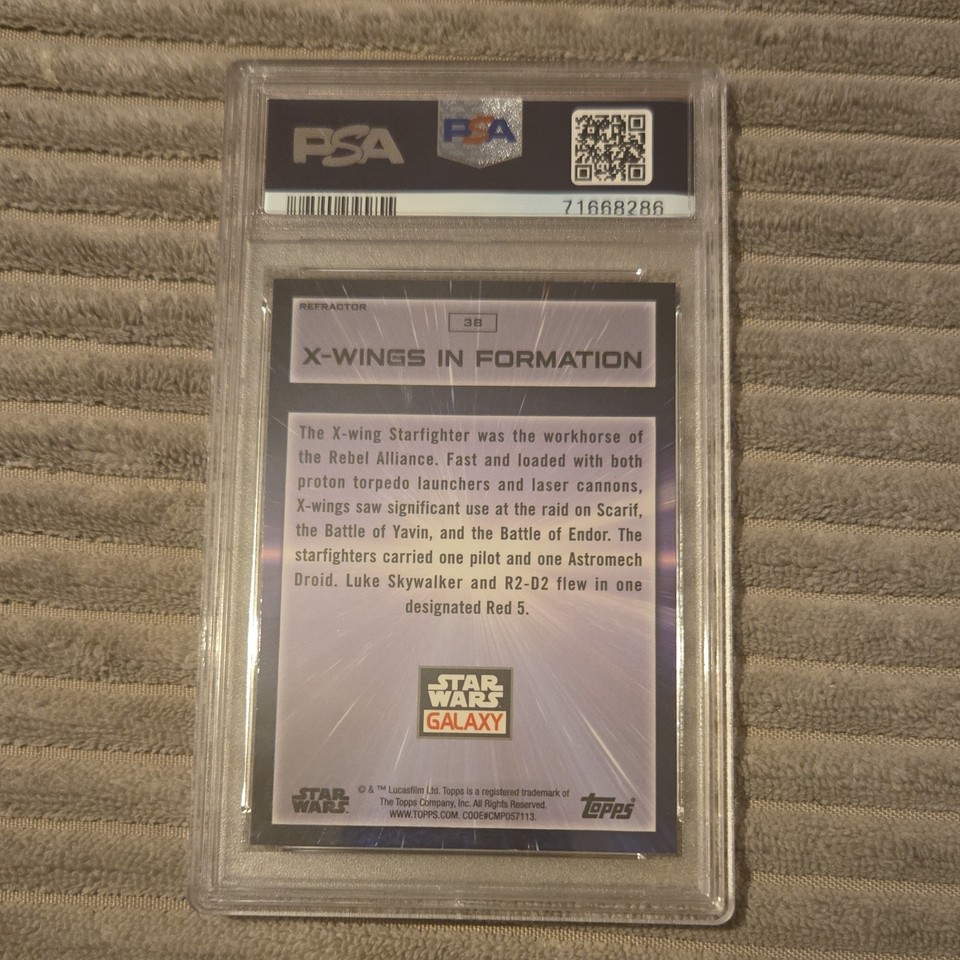 2022 Star Wars Galaxy #38, “X-Wings In Formation” Refractor PSA 10 | eBay