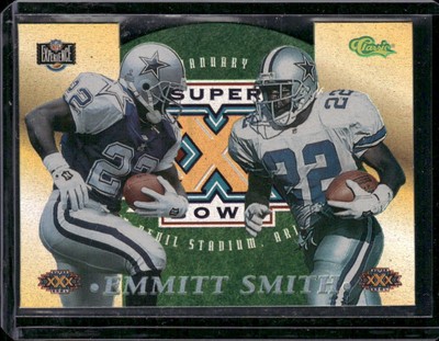1996 Classic NFL Experience #6C Emmitt Smith Super Bowl XXX Die Cut ...