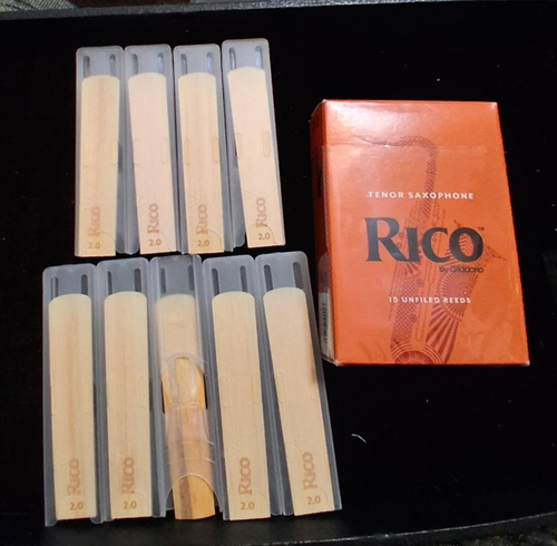 RICO TENOR SAX 2.0 REEDS SET OF 9 NEW | eBay