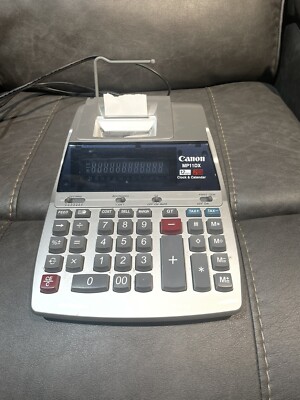 Canon MP11DX 12-Digits 2-Color Clock Calendar Adding Machine Printing ...