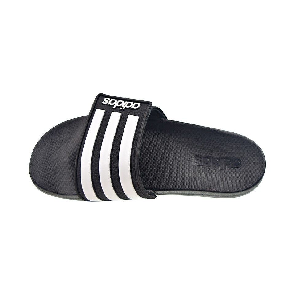 Adidas Adilette Comfort Adjustable Men's Slides Core Black-Cloud White ...