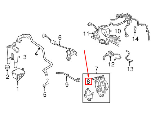 NEW LAND ROVER RANGE ROVER SPORT L494 VACUUM PUMP GASKET LR096060 OEM ...