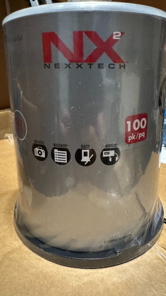 NexxTech CD-R Recordable CD 52X 700 MB 80 Min Audio 100-Pack | eBay