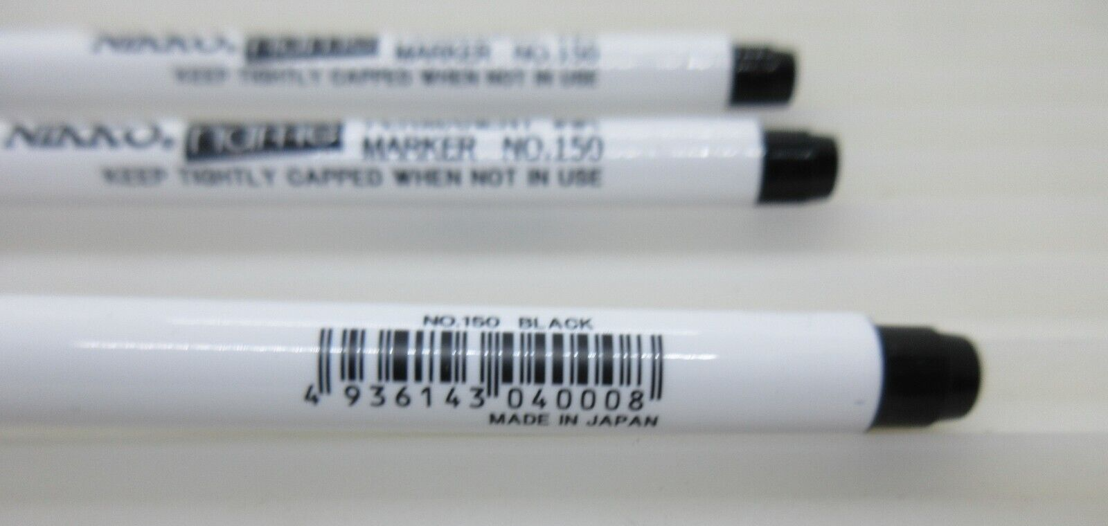 6 x BLACK Nikko Name Laundry / Freezer Bag Marker Pen 1.0mm 1501 In ...