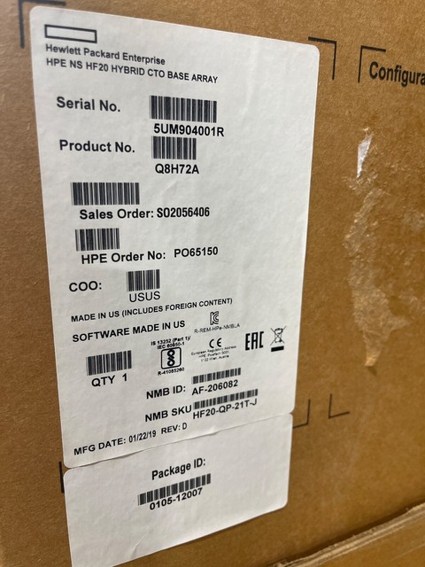 Q8H72A HP HF20 Adaptive Dual Controller 10GBASE-T 2-port Configure-to ...