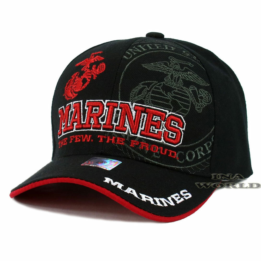 U.S. MARINE Hat MARINE Corps Logo Military Officially Licensed Baseball ...