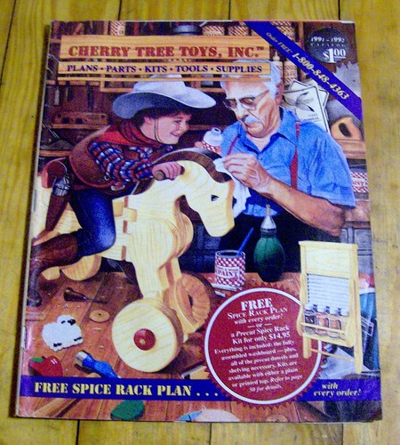 RARE vintage 1991 catalog CHERRY TREE TOYS woodworking plans parts kits ...