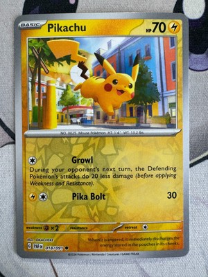 Pikachu Reverse Holo English Pokemon TCG BKBO388 | eBay