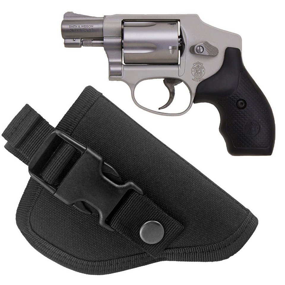 Black OWB Revolver Holster for 2" Inch Barrel 5 Shot Revolver J Frame ...