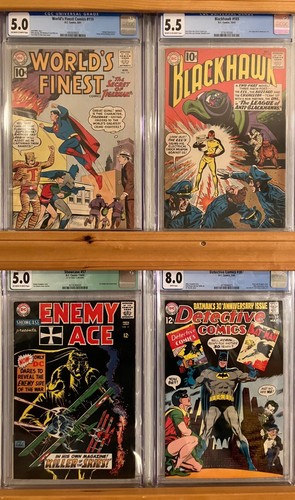 CGC PGX D.C. COMICS Lot, Batman, Robin, Superman, Showcase Enemy Ace | eBay