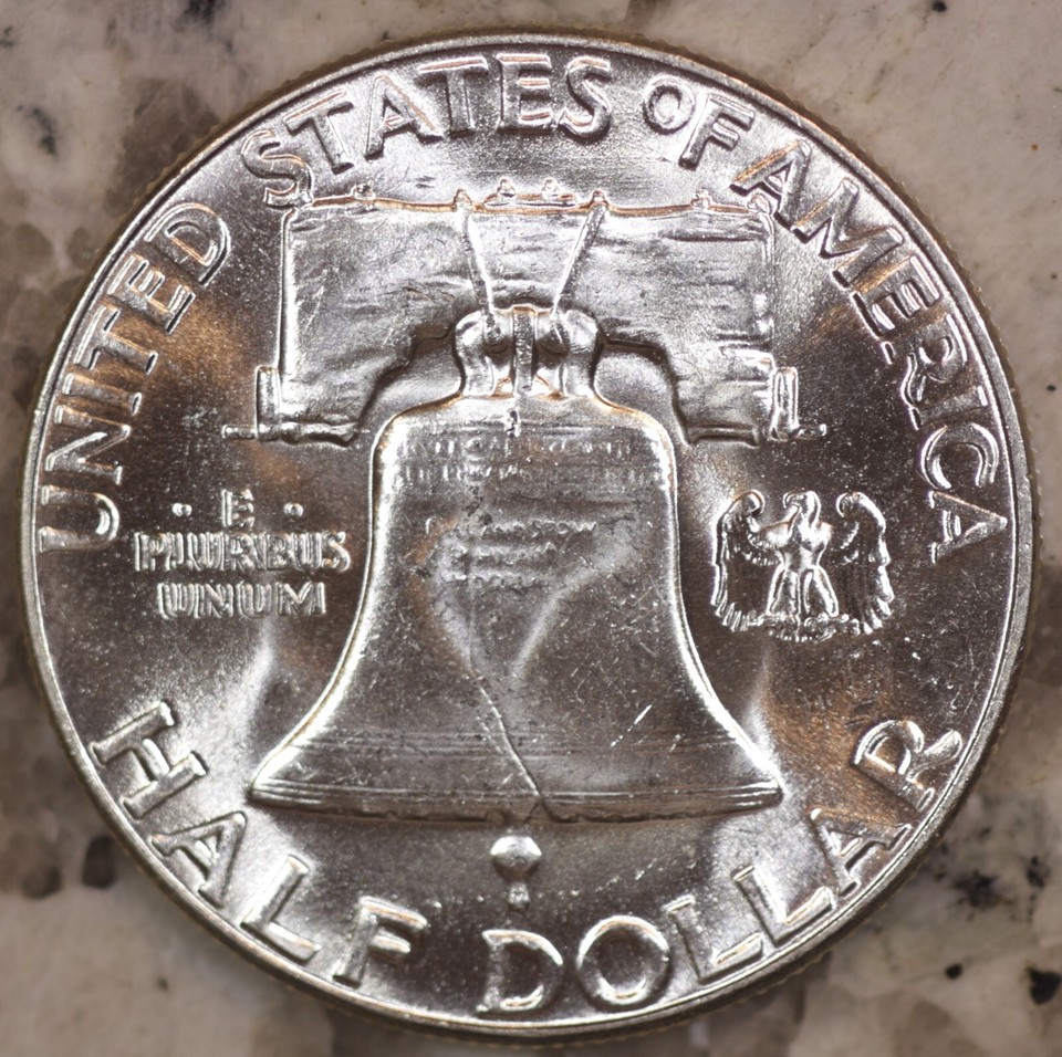 1956 50c Franklin Half Dollar FULL BELL LINES GEM BU! 90% Silver | eBay