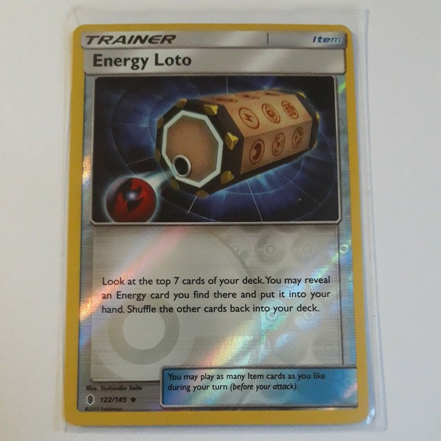 Pokémon TCG Energy Loto Sun & Moon: Guardians Rising 122/145 Reverse ...