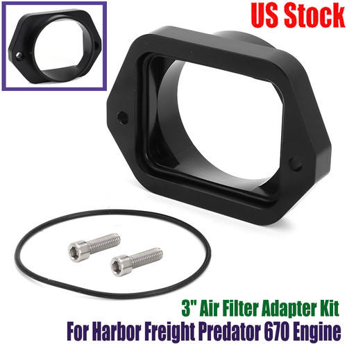 For Harbor Freight Predator 670 Engine 3" inch Air Filter Adapter ...