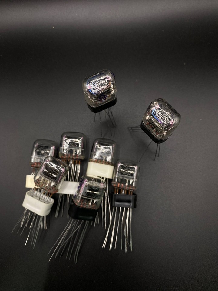 Lot of 8 IN-17 ИН-17 Nixie Tube, 9mm Digit Glow Indicator NEW SAME DATE ...