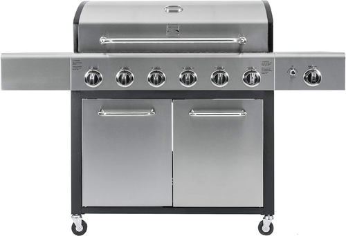 Ultimate 6-Burner Propane BBQ Grill with Side Burner - 73,000 BTUs ...
