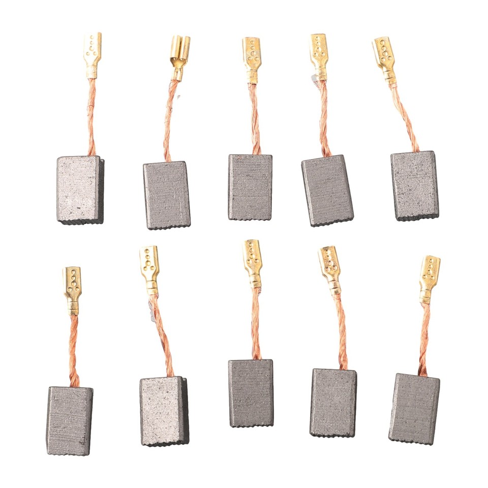 Ten Pack of Carbon Brushes for Power Tools and Motors Dimensions 14x9x6 ...