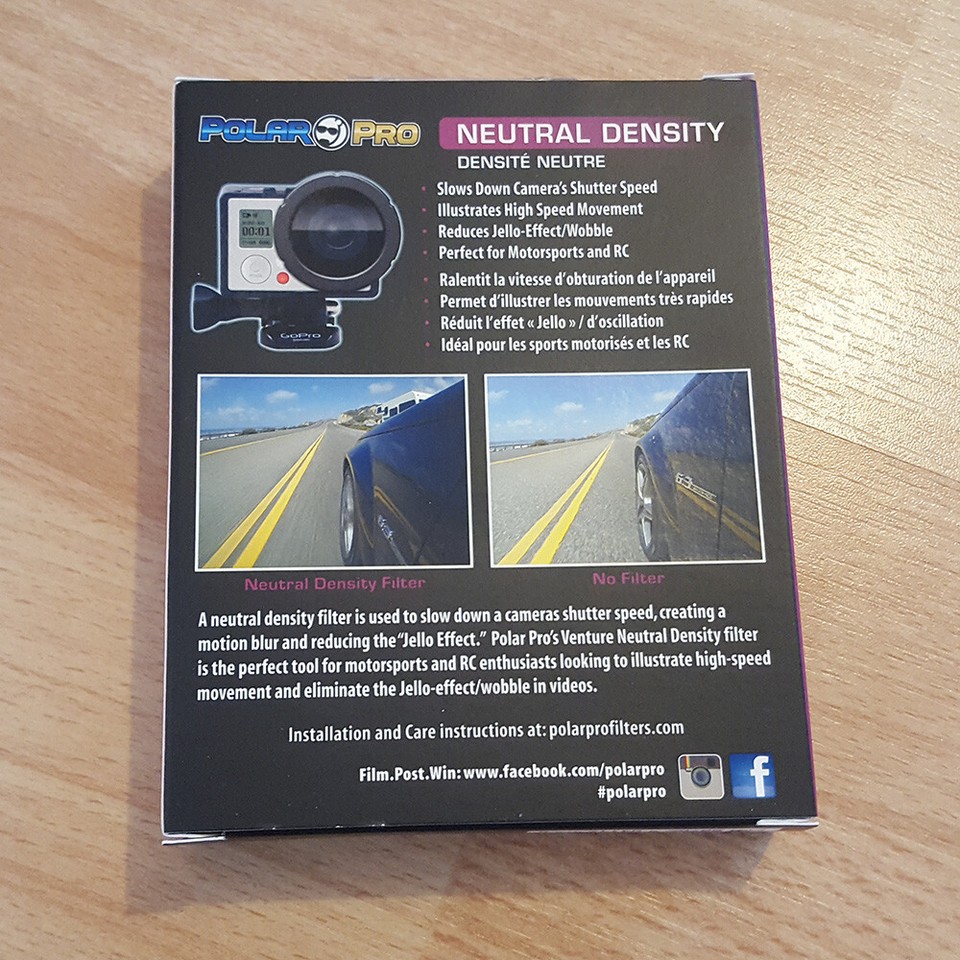 Polar Pro GoPro HERO 3, 3+, 4 Neutral Density Naked Frame Slim Filter ...