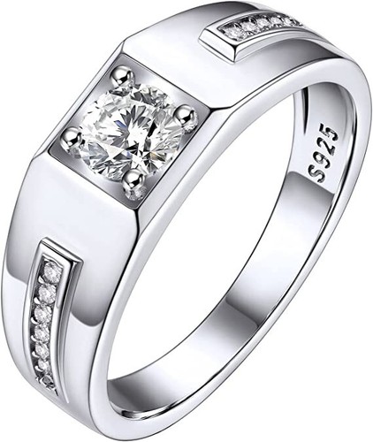 S925 Sterling Silver Cubic Zirconia CZ Band Ring | eBay