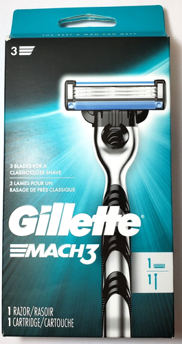 Gillette Mach3 - 1 Razor 1 Cartridges(3 Blades) Classic Close Shave | eBay