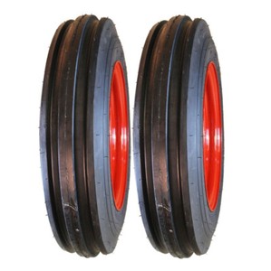 Two 4.00-12 Farmall & Oliver Tractor Pulling Front Tires & Wheels Rims ...