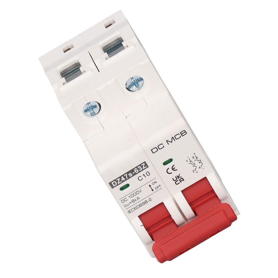 2P Miniature Circuit Breaker Din Rail Mount Circuit Breaker For Solar ...