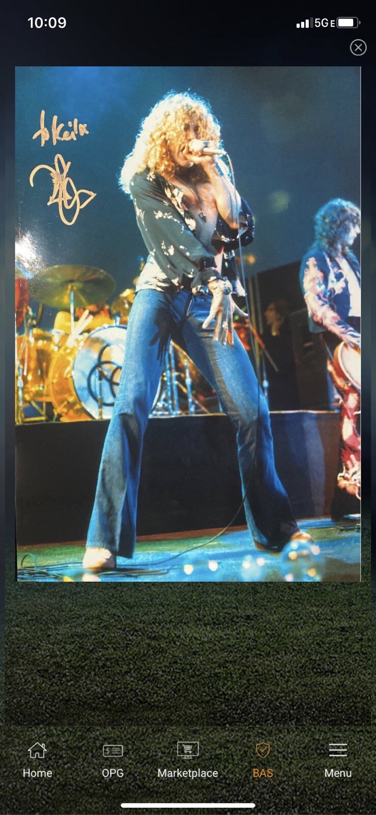 Robert Plant Signed Photo Led Zeppelin Autographed Picture (Jimmy Page ...