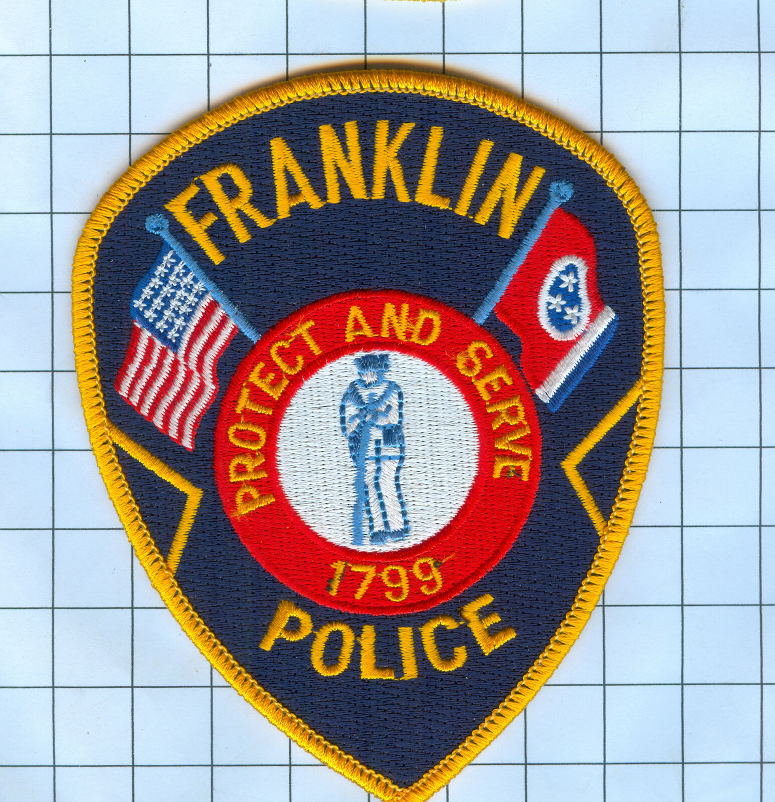 Police Patch - Tennessee - Franklin 1799 | eBay