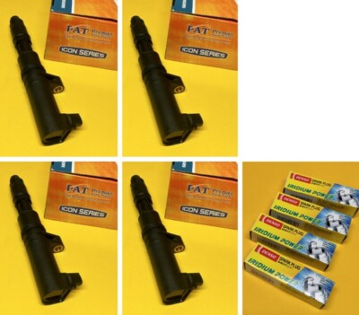 Ignition coils + spark plugs x 4 for Renault MK3 CLIO 2.0L 08-14 F4R ...