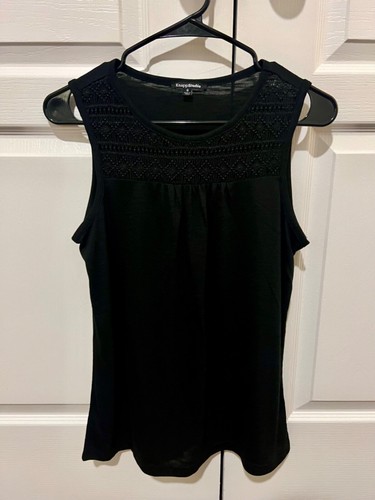 Knapp Studio Black Dressy Work Lace Tank Top – Women's Size Small | eBay