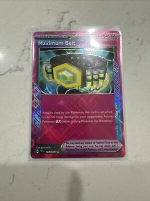 Pokémon TCG Maximum Belt S&V-Temporal Forces 154/162 Holo Ace Spec Rare ...