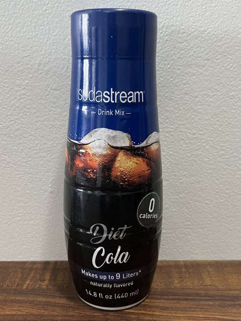 4 Bottles SodaStream Diet Cola Syrup 440 ml Makes up to 9 Liters Each ...