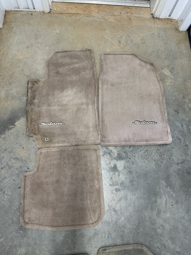 1998-2003 Oem Toyota Solara Coupe Convertible Floor mat 3 Pc Set Beige ...