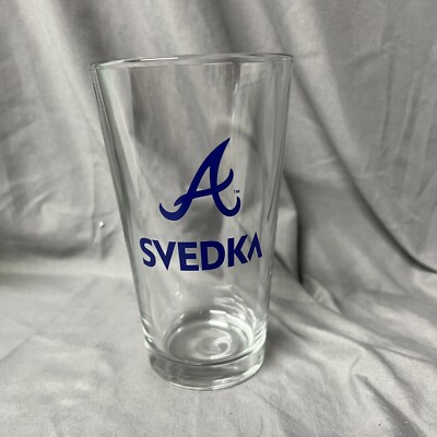 Svedka Vodka Atlanta Braves Drink Pint Glass RARE!!! | eBay