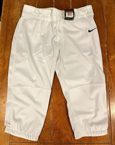Women’s Nike Softball Pants 3/4 Pant White Size Large NWT | eBay